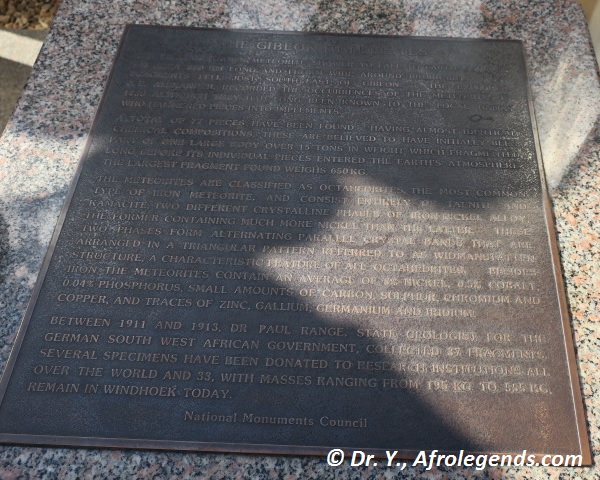 The Gibeon Meteorites: Prehistoric Extraterrestrial Vestiges in Namibia ...